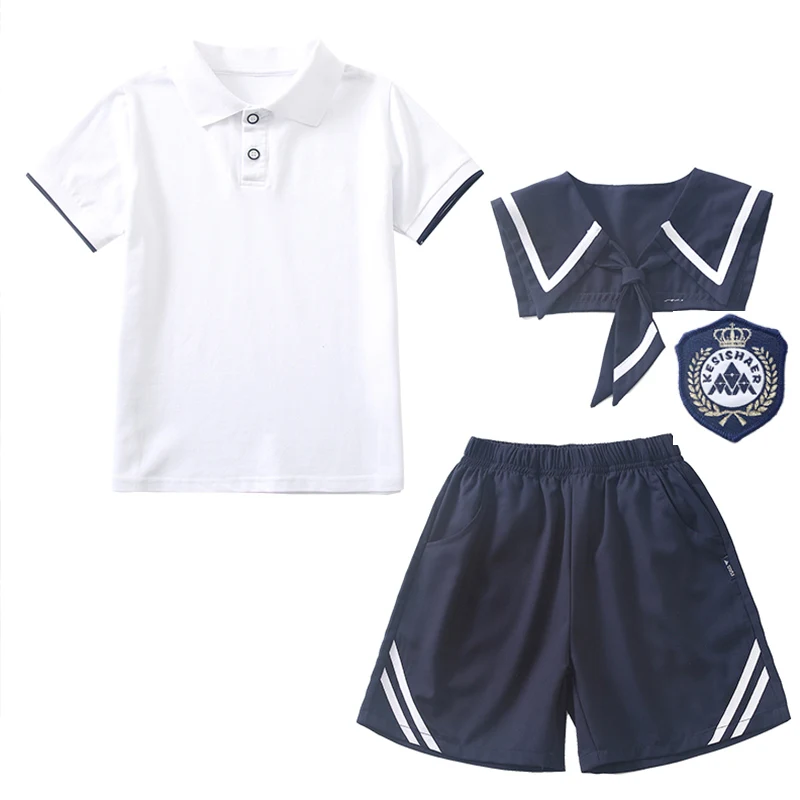 Elementary School Uniform Set 100%cotton English Style School Uniform ...