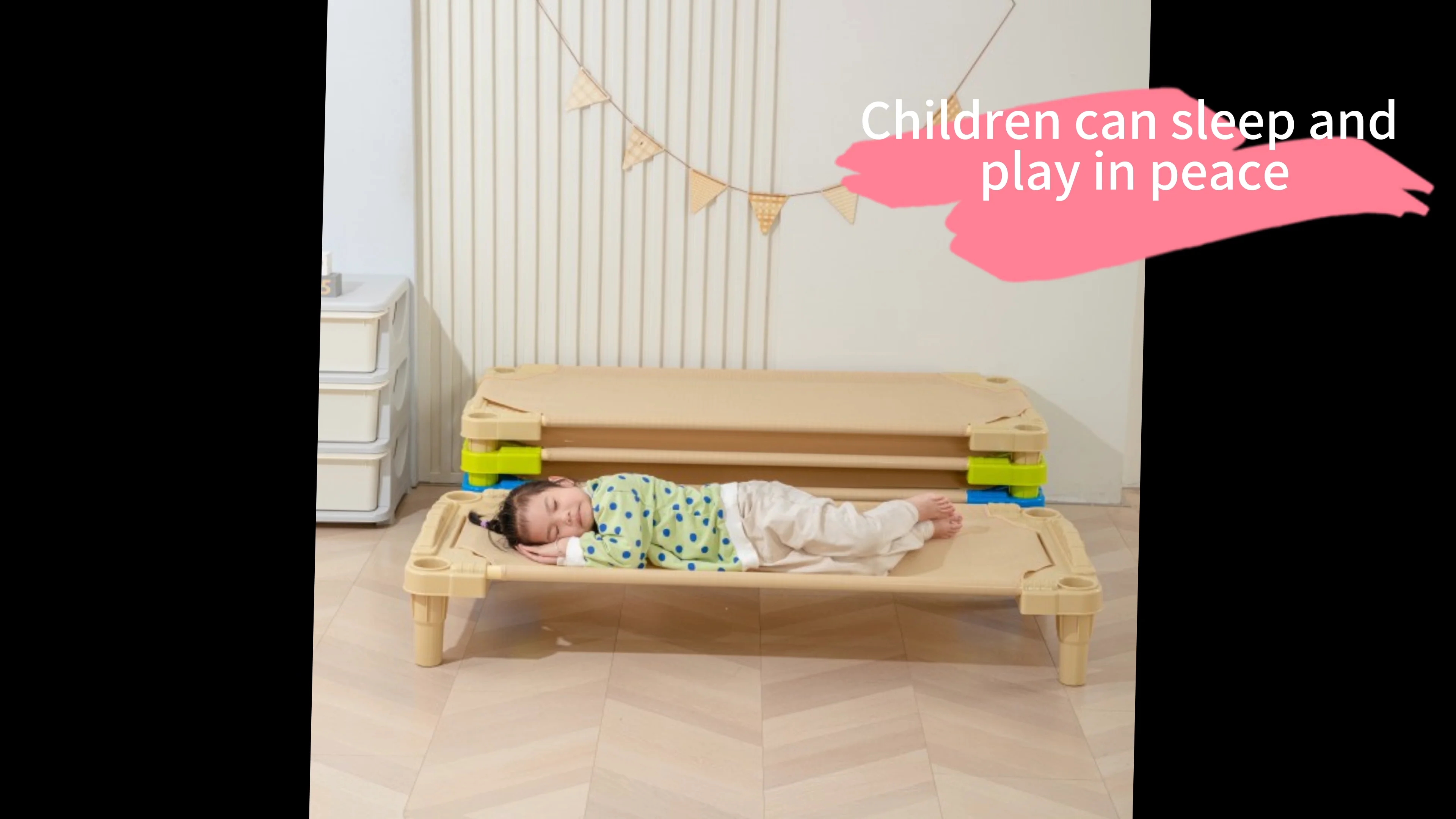 Kindergarten Plastic Beds Durable Preschool Breathable Plastic ...