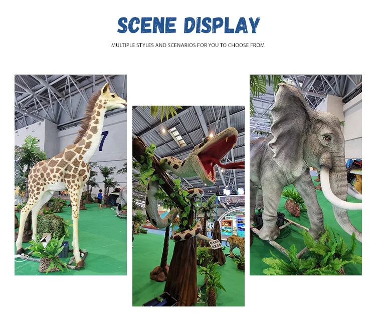 Theme Park Life Size Animal Animatronics Electric Realistic Panda Model ...