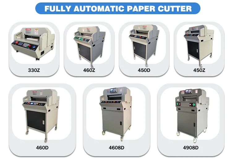 Commercial Grade A4 Guillotine Paper Cutter Electric Power Source Stack ...