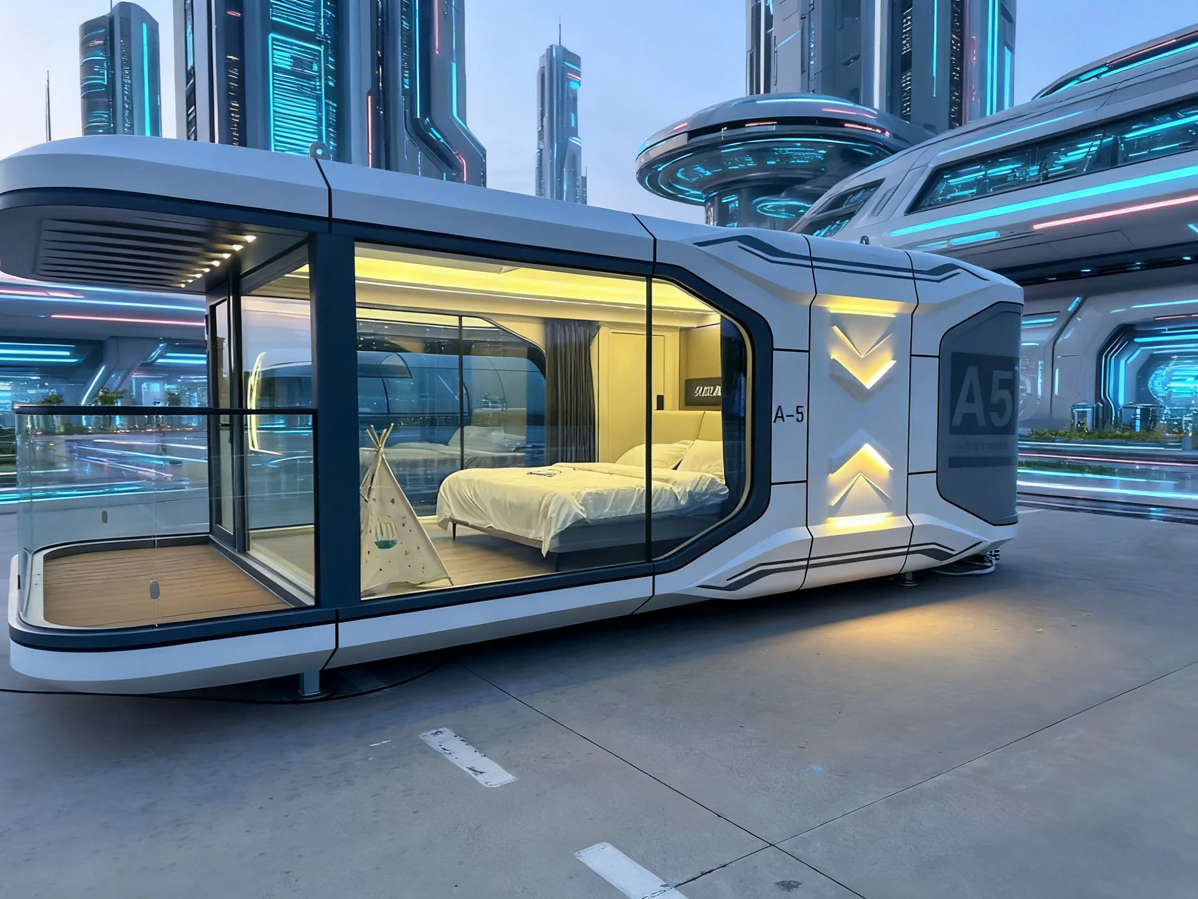 Luxury Modern Space Capsule Prefabricated Modular Space Capsule Small ...