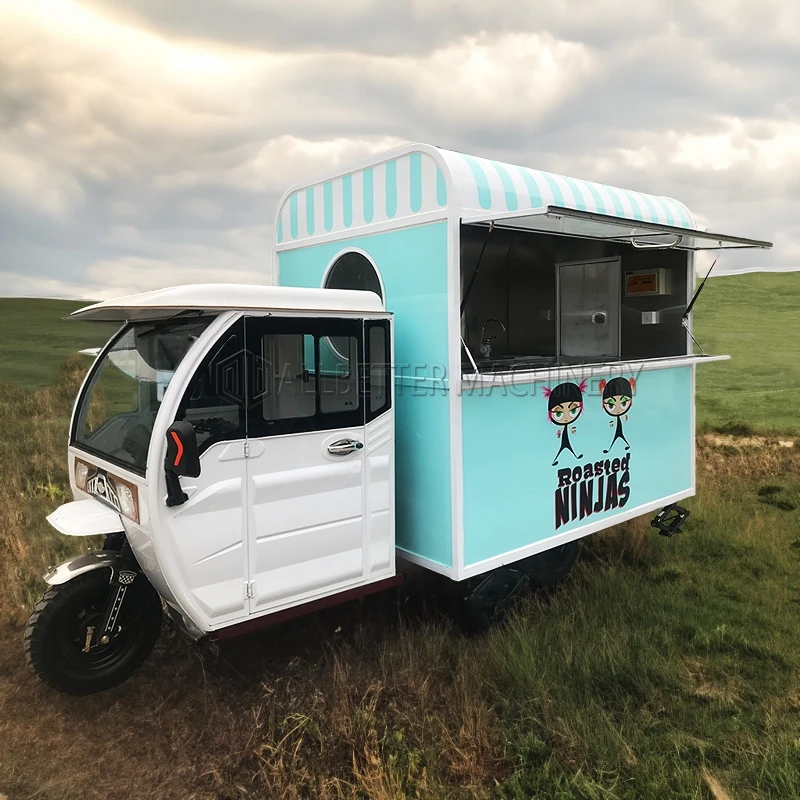 ALLBETTER Piaggio Ape Electric Tricycle Food Cart Catering Trailer Ice ...