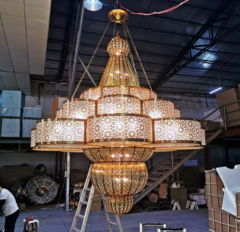 Lampu Masjid Kuningan - Elegant Arabic Antique Chandelier