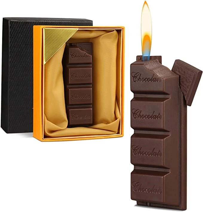 Creative Chocolate Lighter Butane Gas Lighters Portable Cigar Cigarette ...