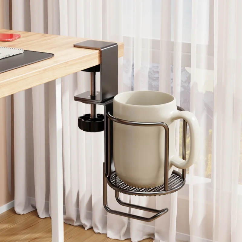 Adjustable Metal Desk Cup Holder Multi-function Coffee Table Desk Cup ...