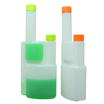 8 Oz Hdpe Double Neck Measuring Plastic Dosing 250ml Bottle For Fuel ...
