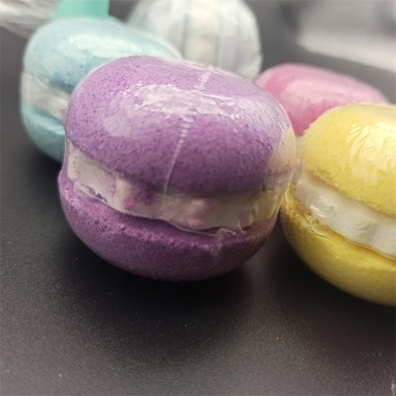 Wholesale Private Label 100% Organic Vegan Macaron Bath Bombs Set Low ...