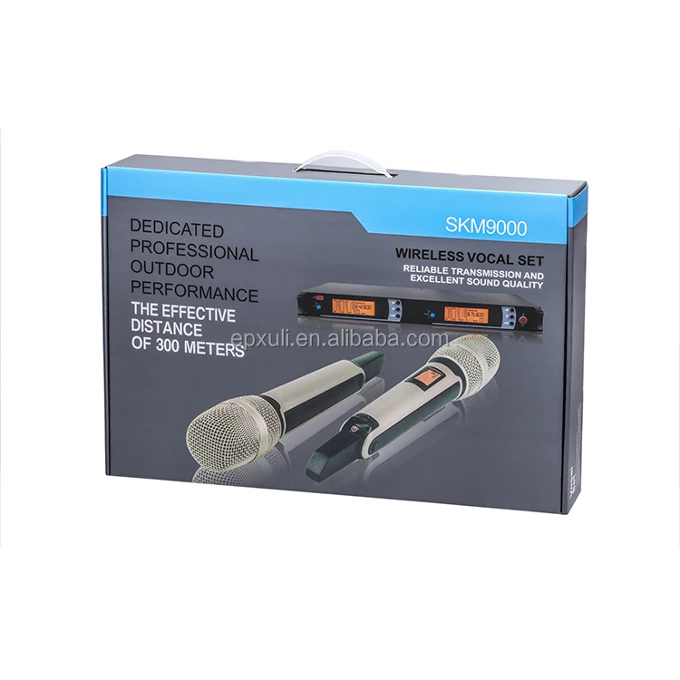 Skm9000 Professional Black Handheld Wireless Microphone Uhf Wireless Microphone Karaoke System ...