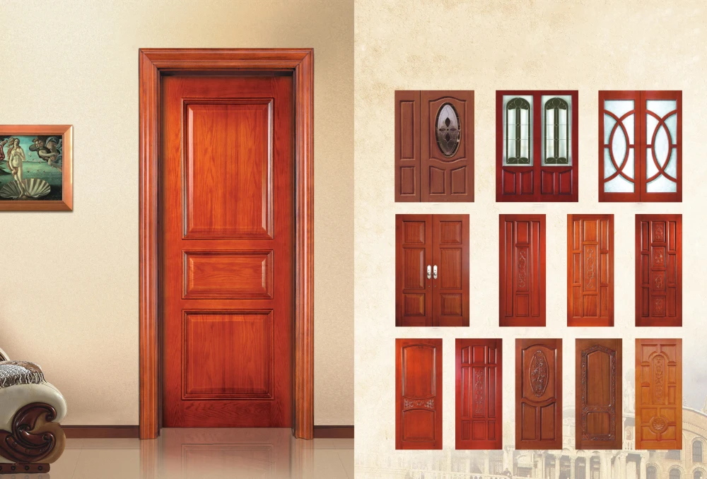 Modern Customized Design Entrance Wooden Door Solid Wood Exterior Front ...