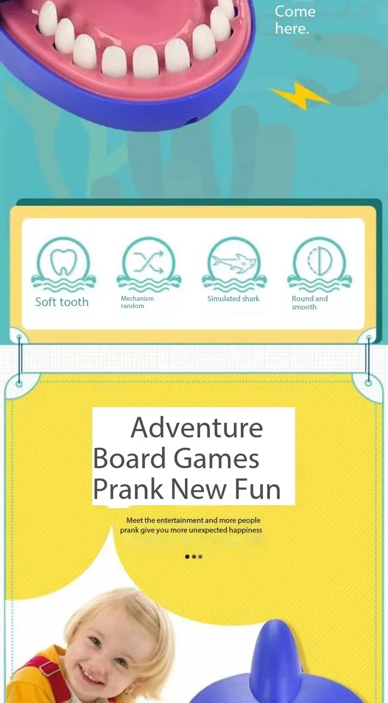 Large Crocodile Shark Mouth Dentist Bite Finger Game Toy for Kids ...