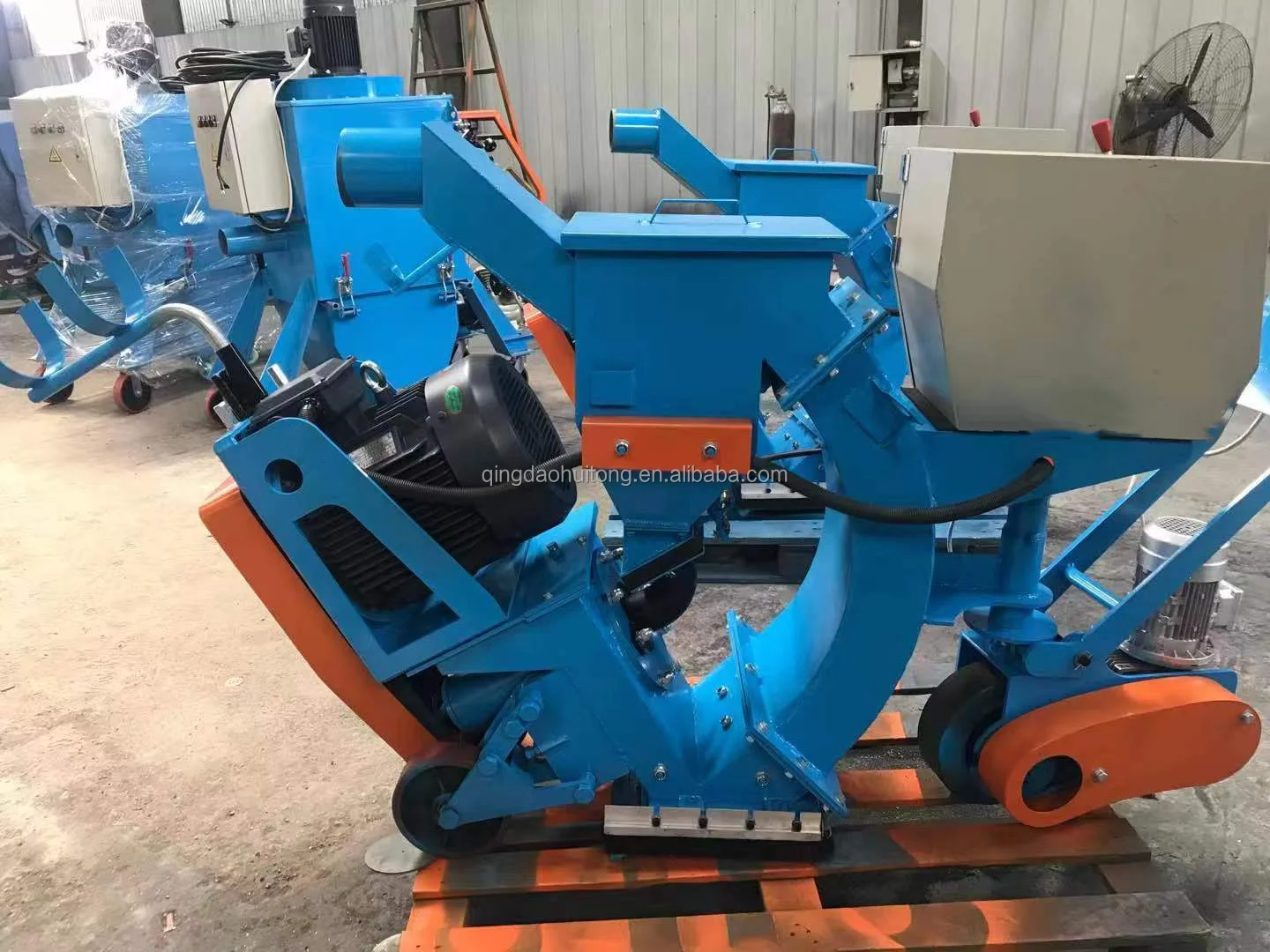 Horizontal Mobile Shot Blasting Machine for Ship Deck Rust Removal ...