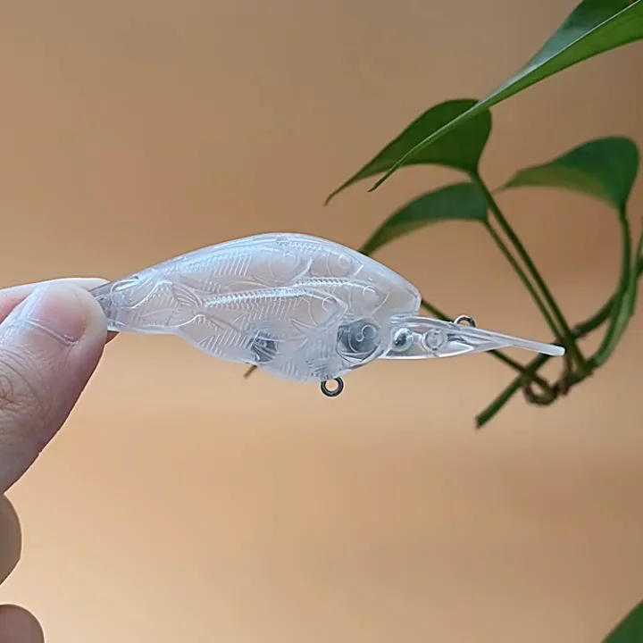 Unpainted Crank Bait Fishing Lure Body 90mm 10.5g Blank Lures 393 - Buy ...