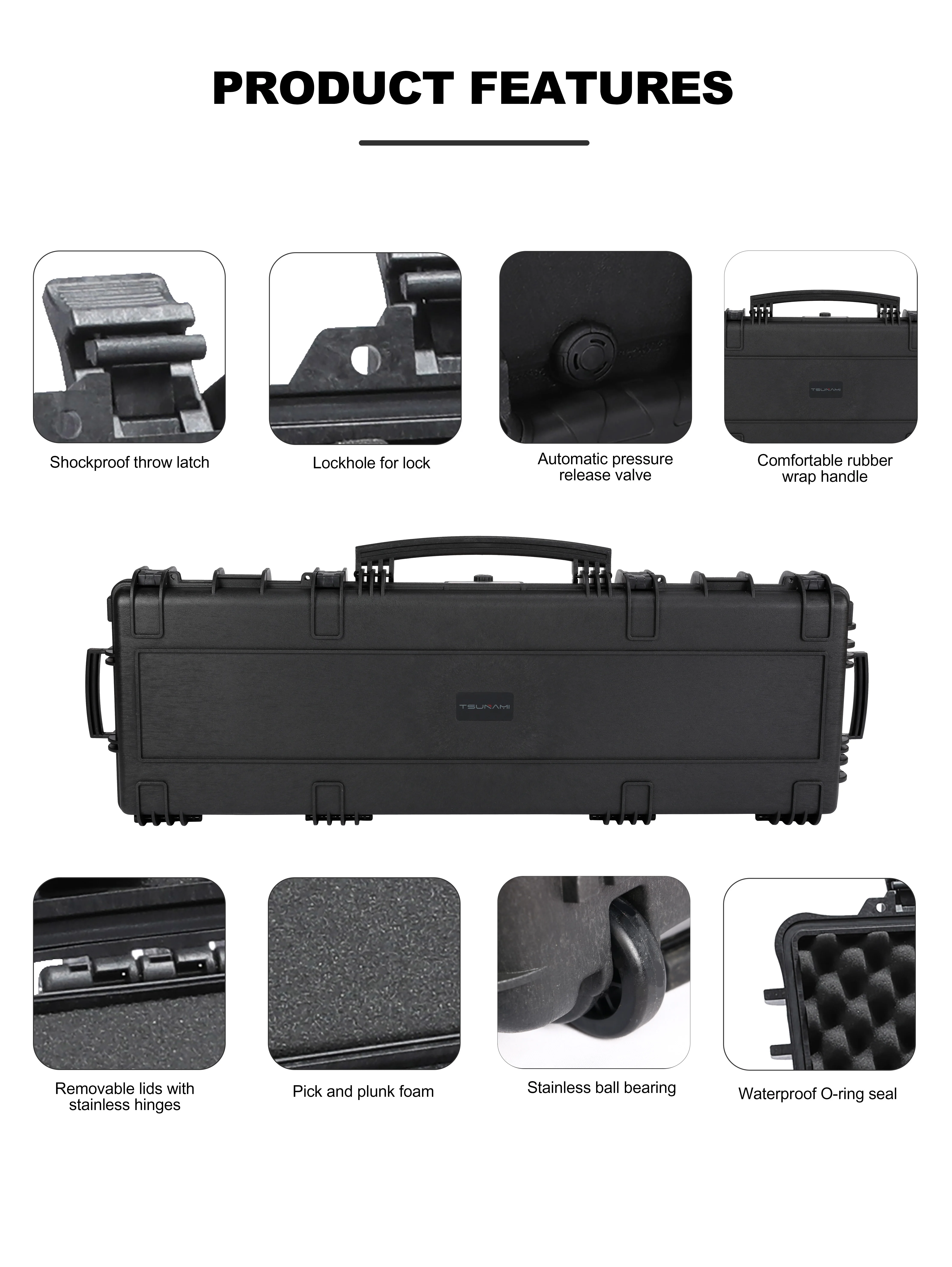 Ip67 Shockproof Protective Bow Case Outdoor Plastic Carrying Case Gun ...
