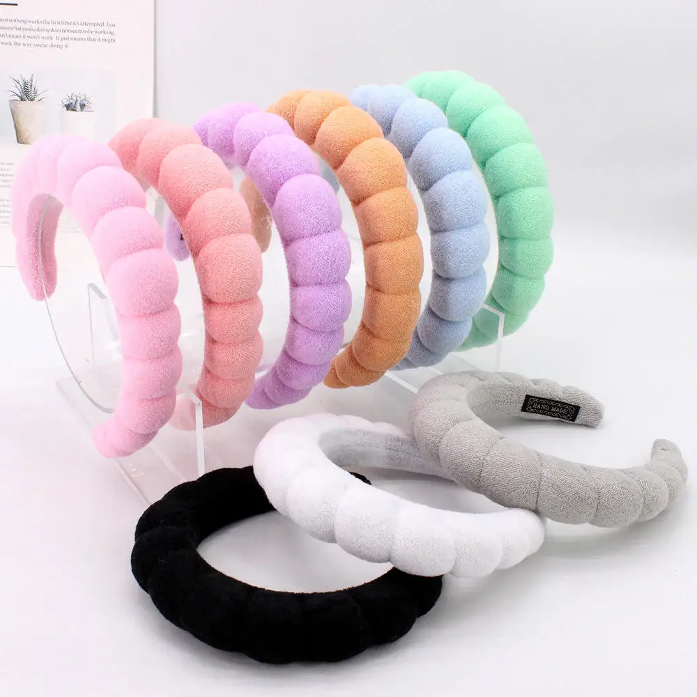 Sayoung OEM/ODM Women Hair Accessories Make up Puff Sponge Headband ...
