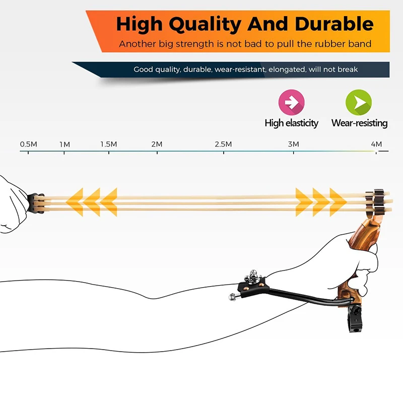 Mascotpowerful Folding Metal Slingshot Powerful Long Range Shooting ...