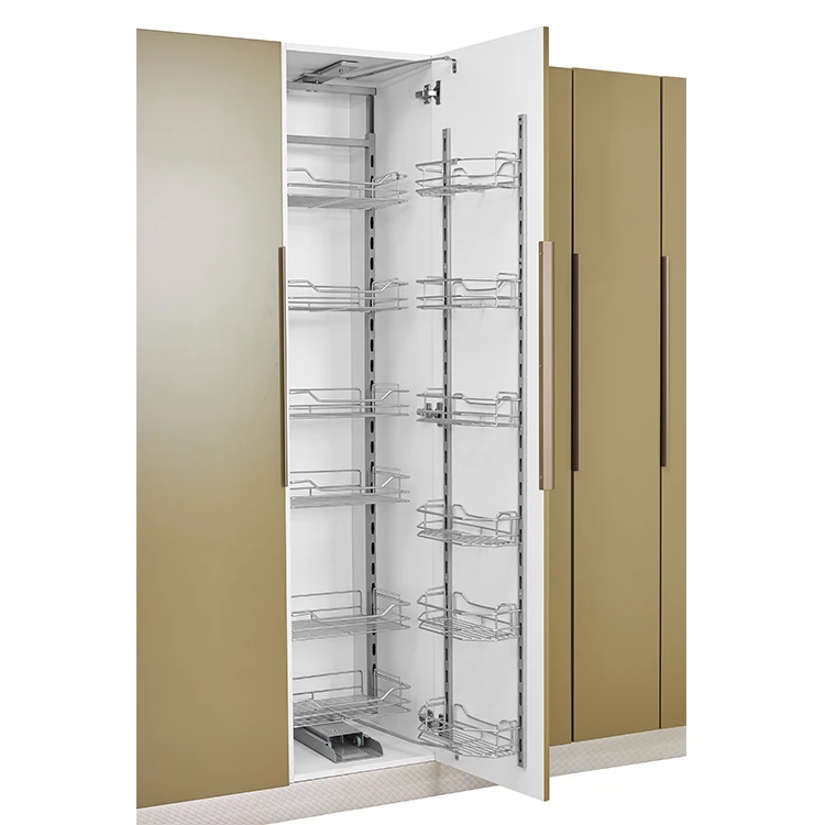 Multi-tier Kitchen Cabinet Pullout Pantry Tall Unit Soft Close Tandem ...