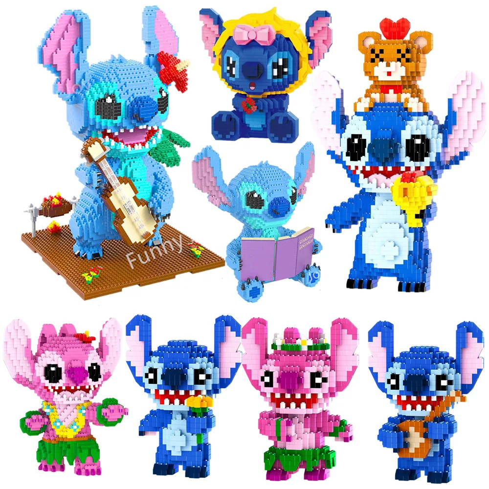 Dropshipping Cartoon Model Magic Micro Stitch Angel Building Blocks ...