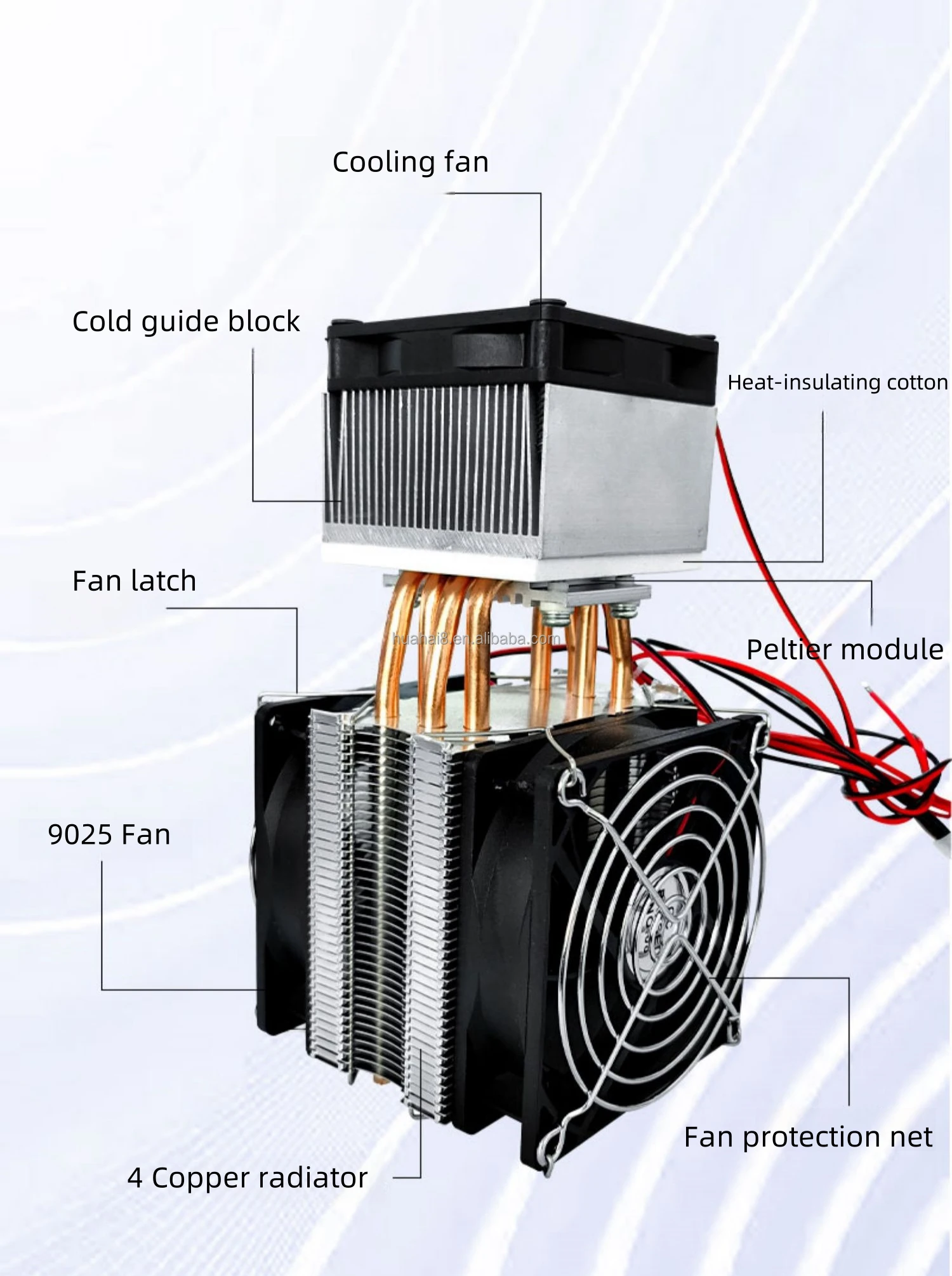 DC 12V 10A Mini Refrigerator Peltier Thermoelectric Air Cooling System ...