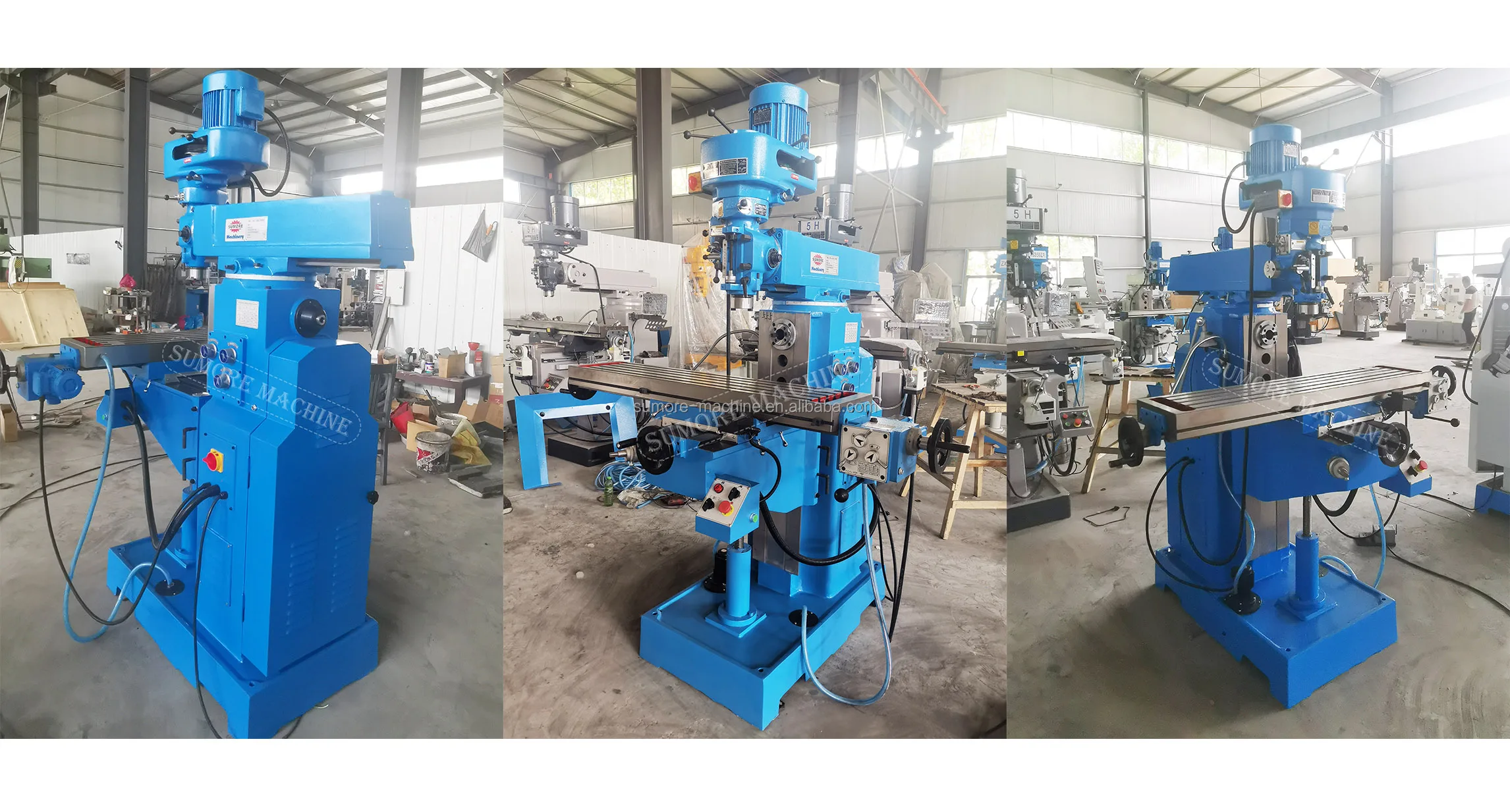 China Vertical Turret Universal Milling Machine X6325 3 Axis Metal ...