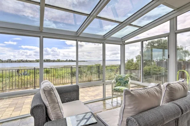 Custom Sunroom Glasshouse Slant Polygon Triangle Roof Molding Flat ...