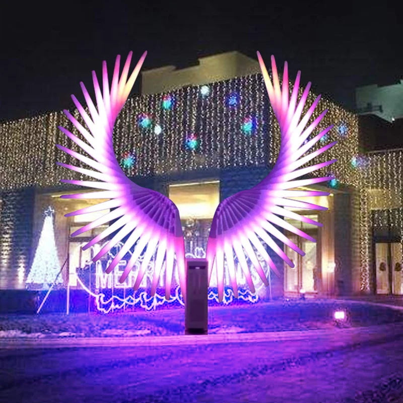 3D Custom LED Modeling Angel Wing Shape for Outdoor Lights