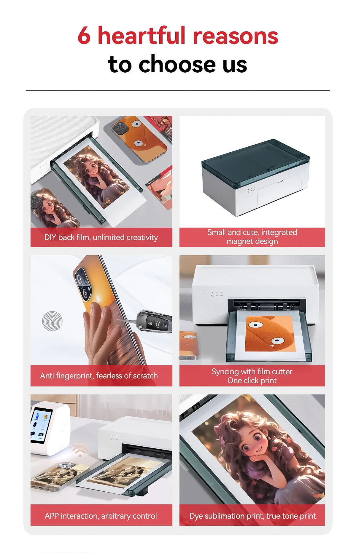 DIY Phone Back Film Sticker Mini Pocket Printer - Popular