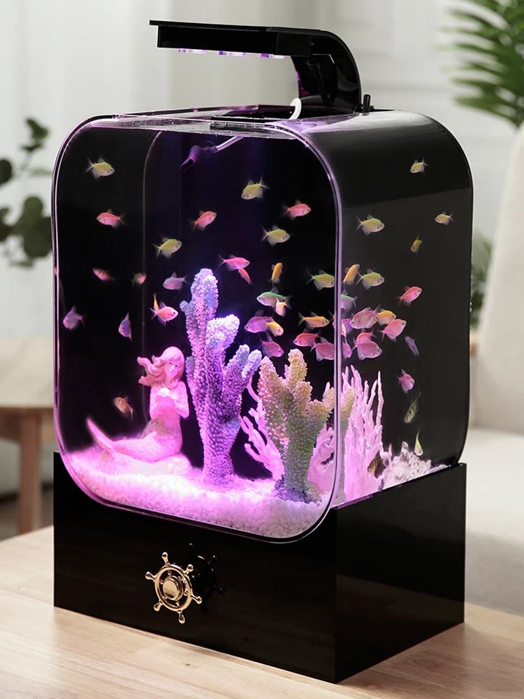 Small Aquarium Decorations - Square Fish Tank Ornamentals