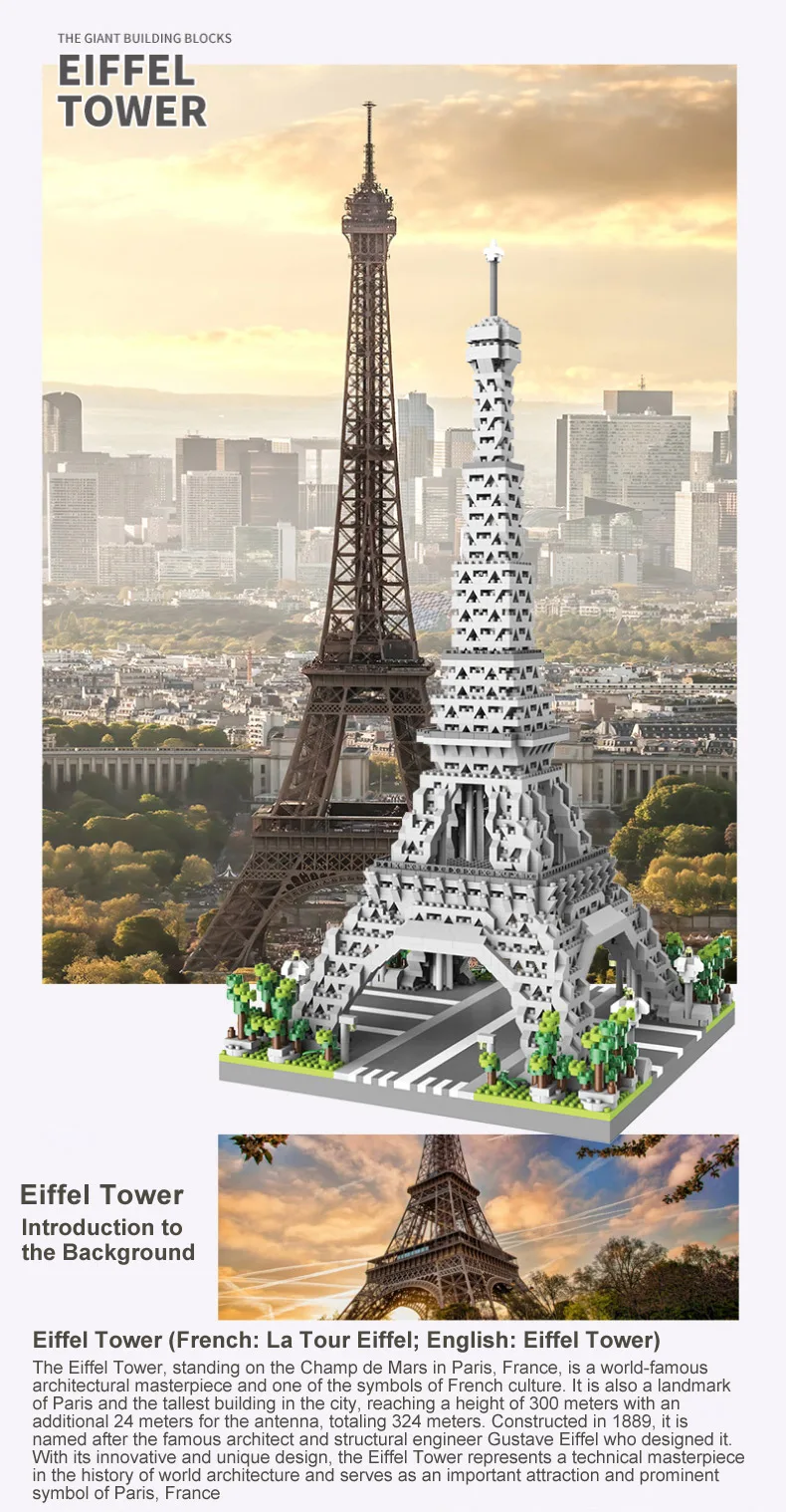 Build Your Dream with Eiffel Tower Model Blocks