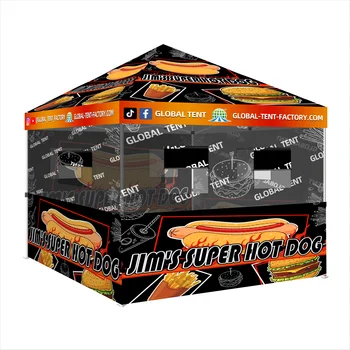 Global Tent 10'x10' (3mx3m) Custom Canopy Outdoor Pop-up Food Tent ...