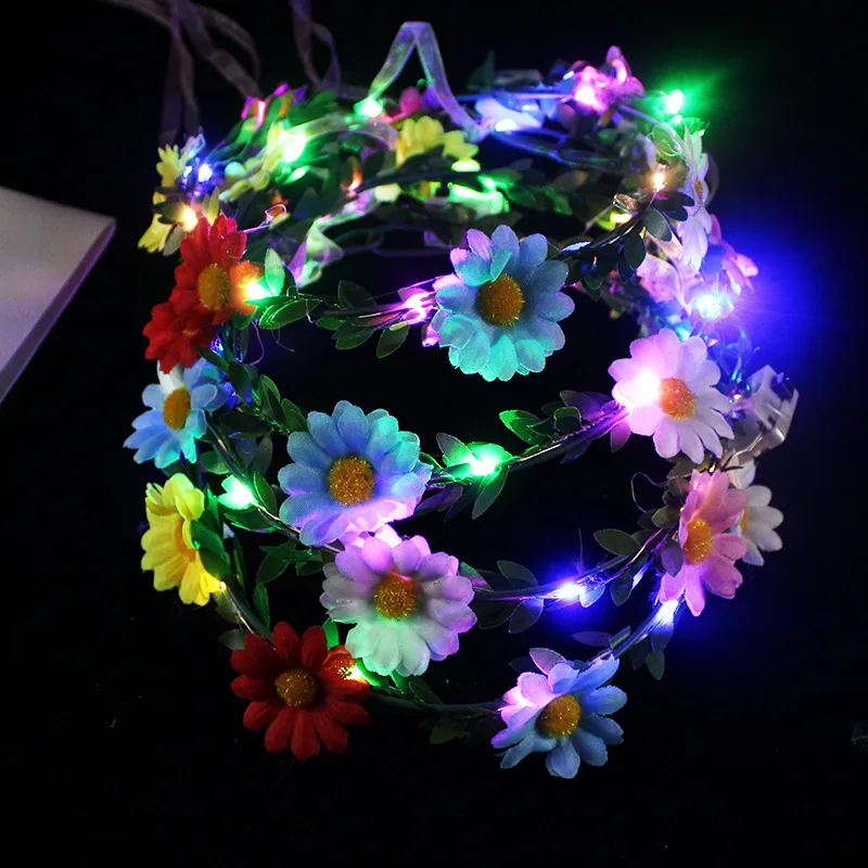 Flower Crown Light up Headdress - Color Changing Leds