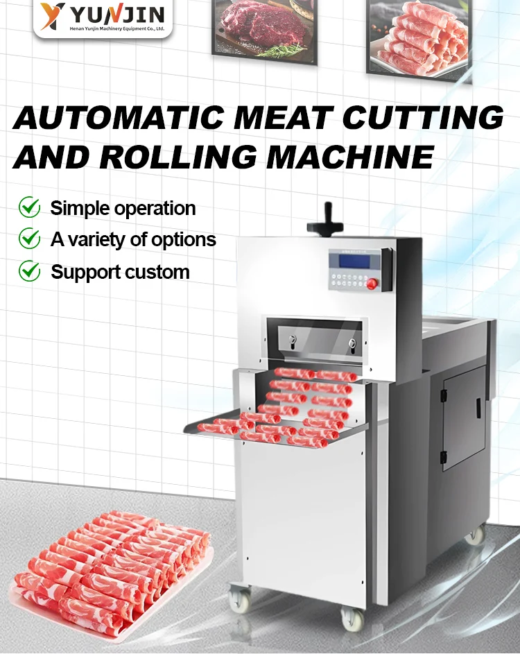 Fully Automatic Commercial Automatic Cutting Meat Slicer Machine - Buy ...