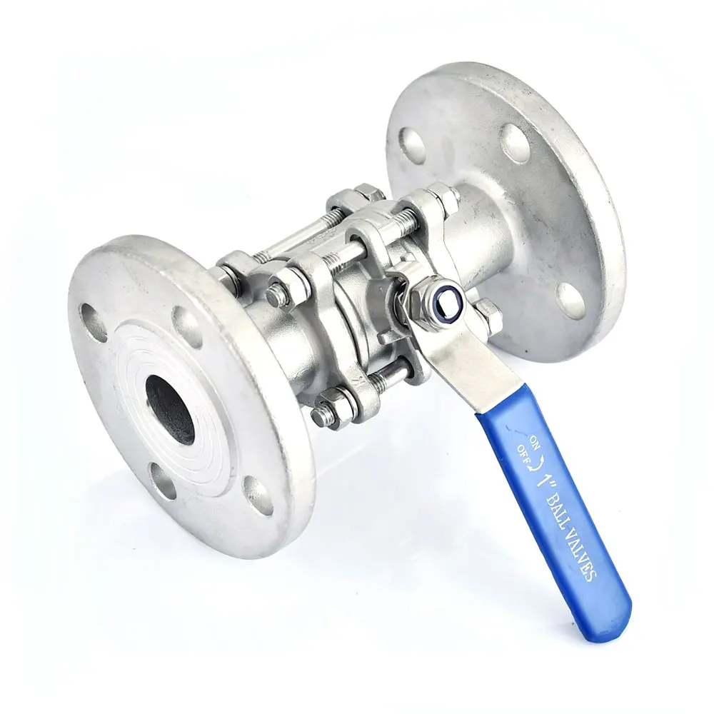 Flange Ball Valve Q41F-16P Stainless Steel SS304 SS316L CF8 WCB 3 WAY Flange End Ball| Alibaba.com