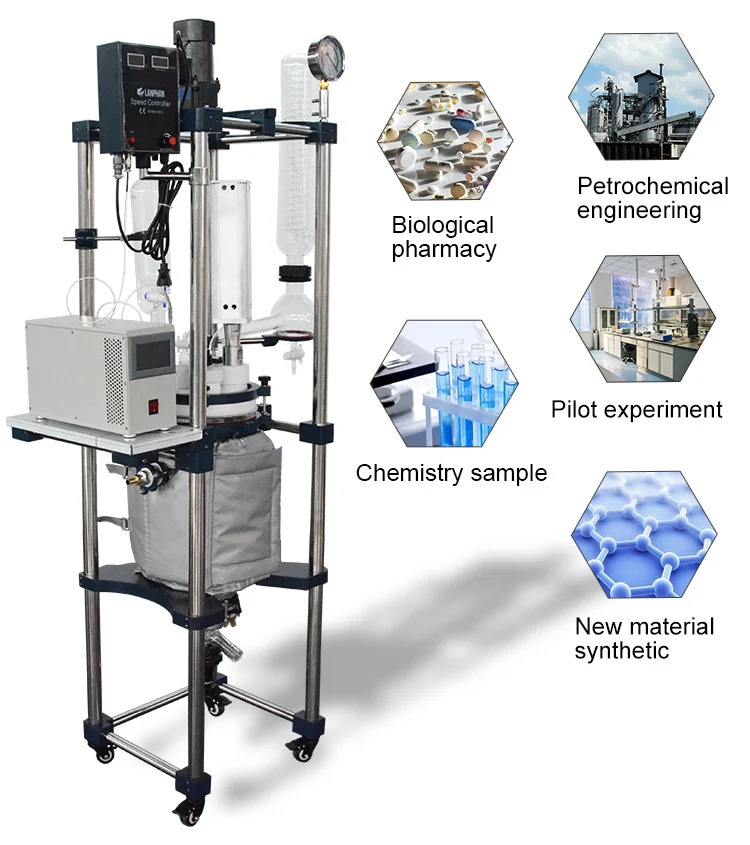 10l 20l 50l Biodiesel Ultrasonic High Pressure Lab Flat Bottom ...