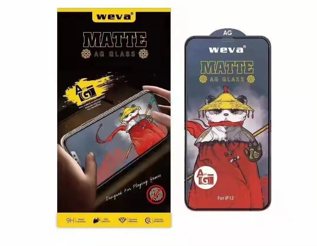 Airbag Panda Weva Tempered Glass For Iphone 15 14 Anti Fingerprints 18d ...
