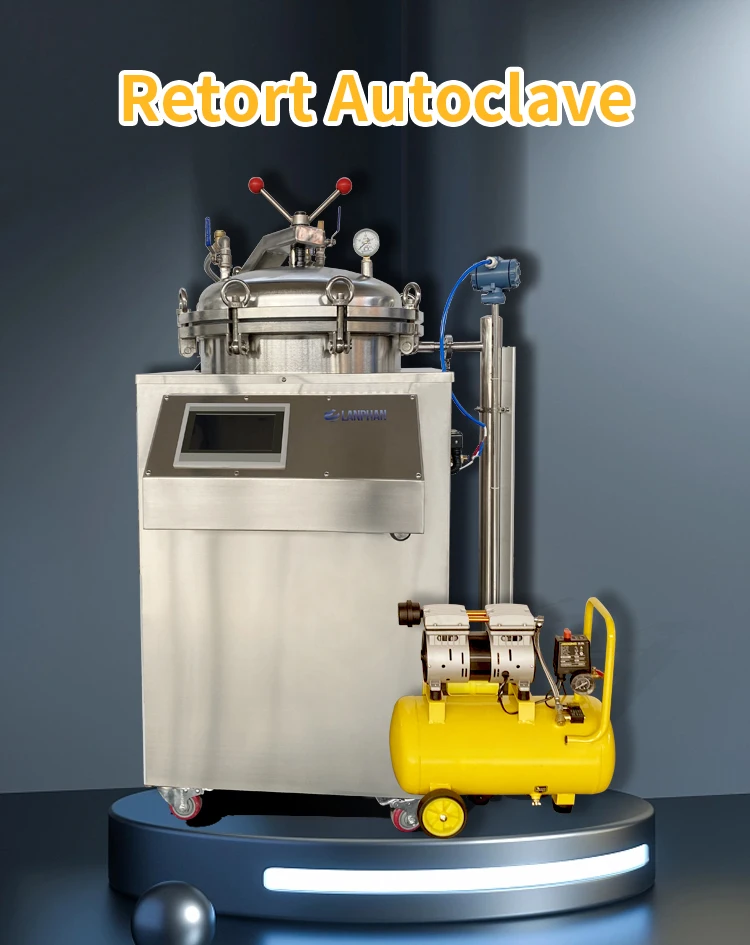 Automatic Vertical Retort Steam Sterilizer Autoclave Canned Box Sterile ...