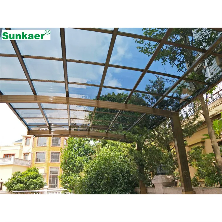Brand new high light transparency garage aluminium single car shelter ...