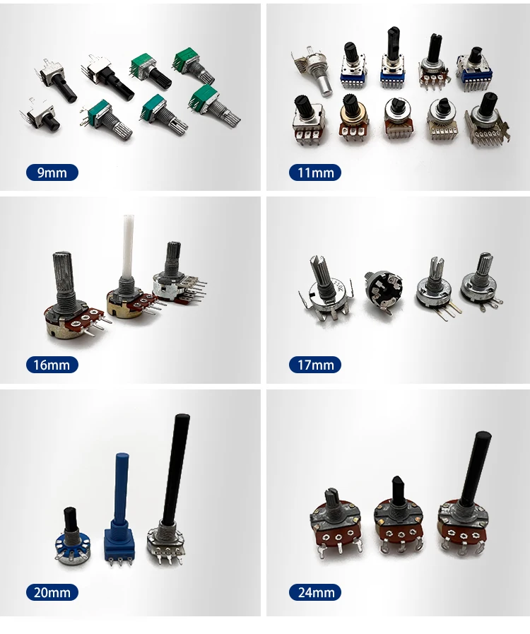 RK097 9mm Rotary Potentiometer WH9011A 100k 10k 20k RK09 Alpha Alps ...