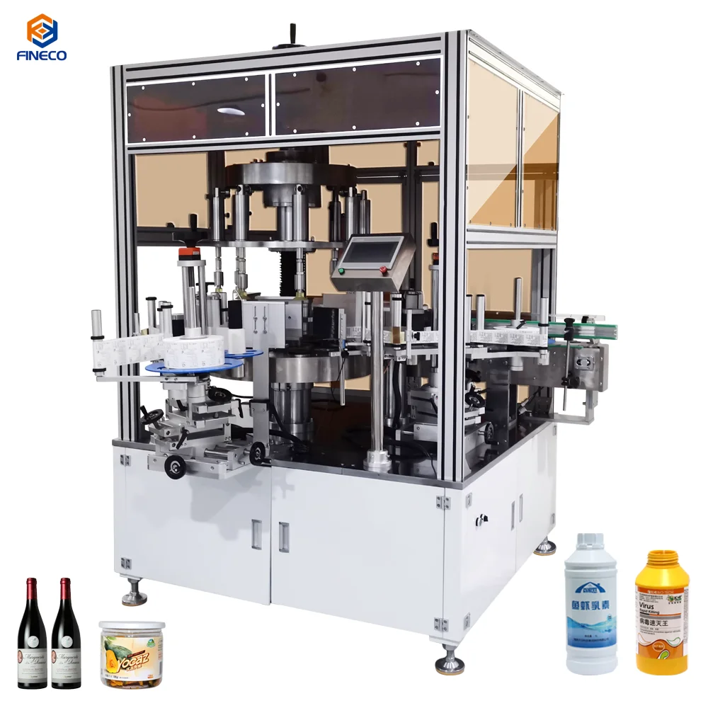 Automatic Rotary High-speed Sticker Labeling Machine For Liquor Bottles ...