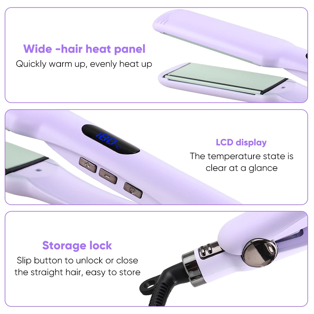 Private Label Ionic Electric Ceramic Professional Flat Iron Hair ...