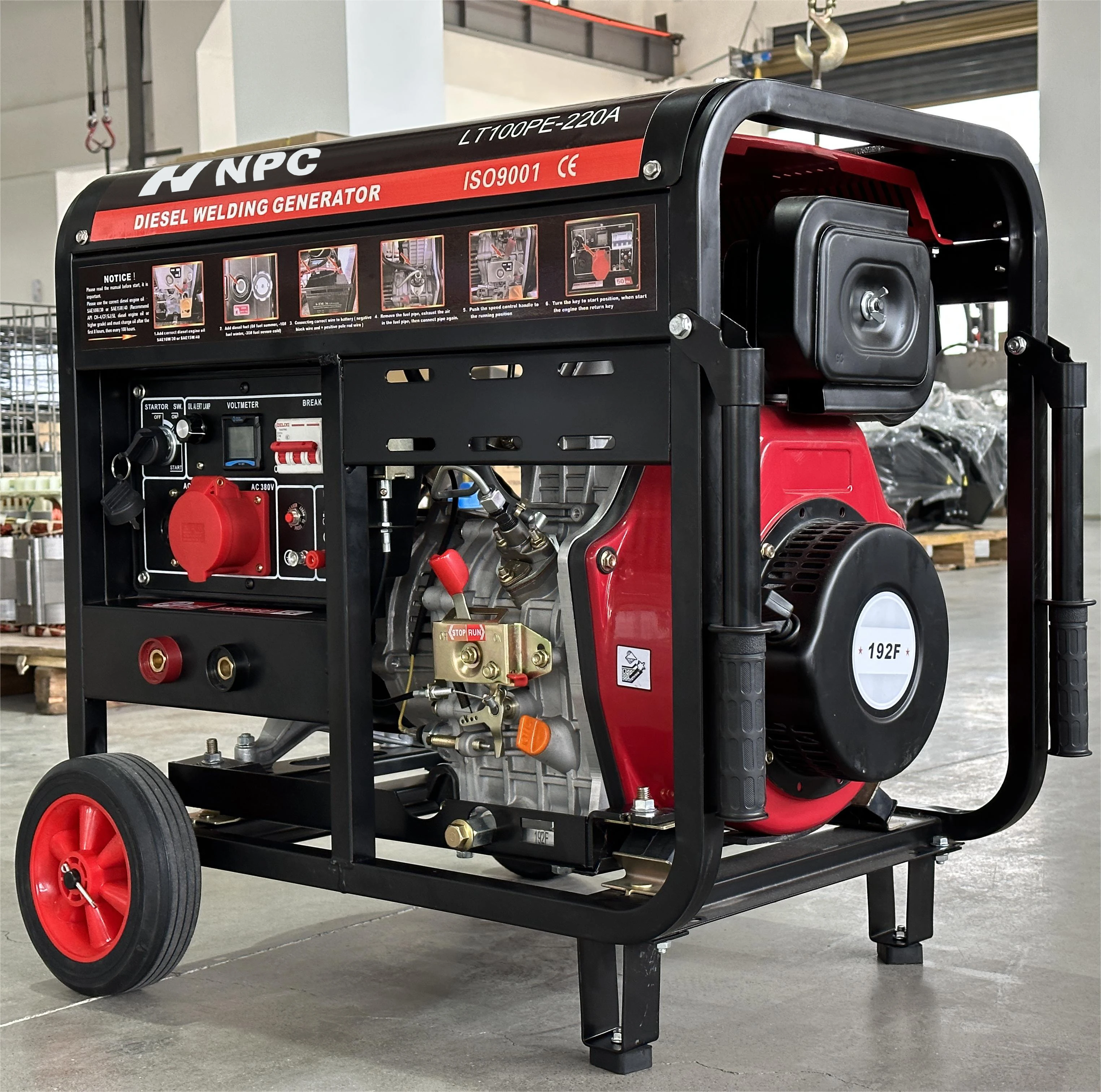 NPC Mini mobile diesel generator welding generator diesel welder ...