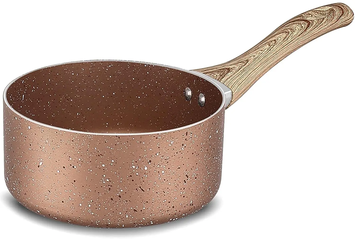 3pcs Induction Rose Gold Nonstick Cookware Set Pan Set Frying Fry Pan ...