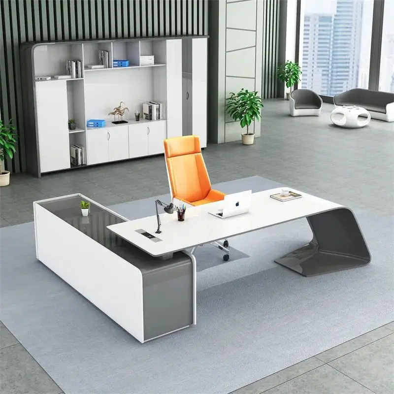 Executive Office Desk Set - Modern Luxury & Functionality