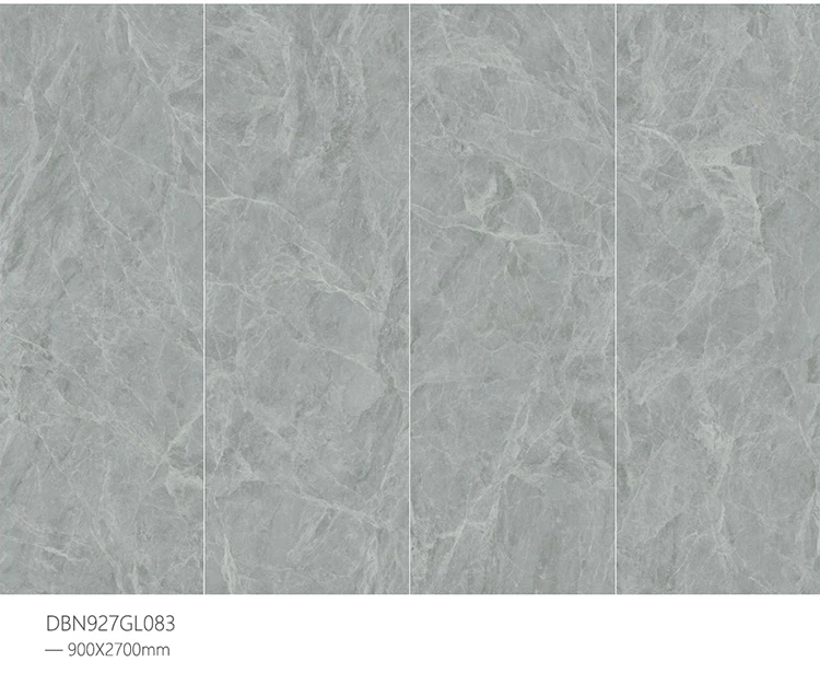 Italian Design Luxury Marble Stone Look Dark Grey 900x2700mm Polished ...