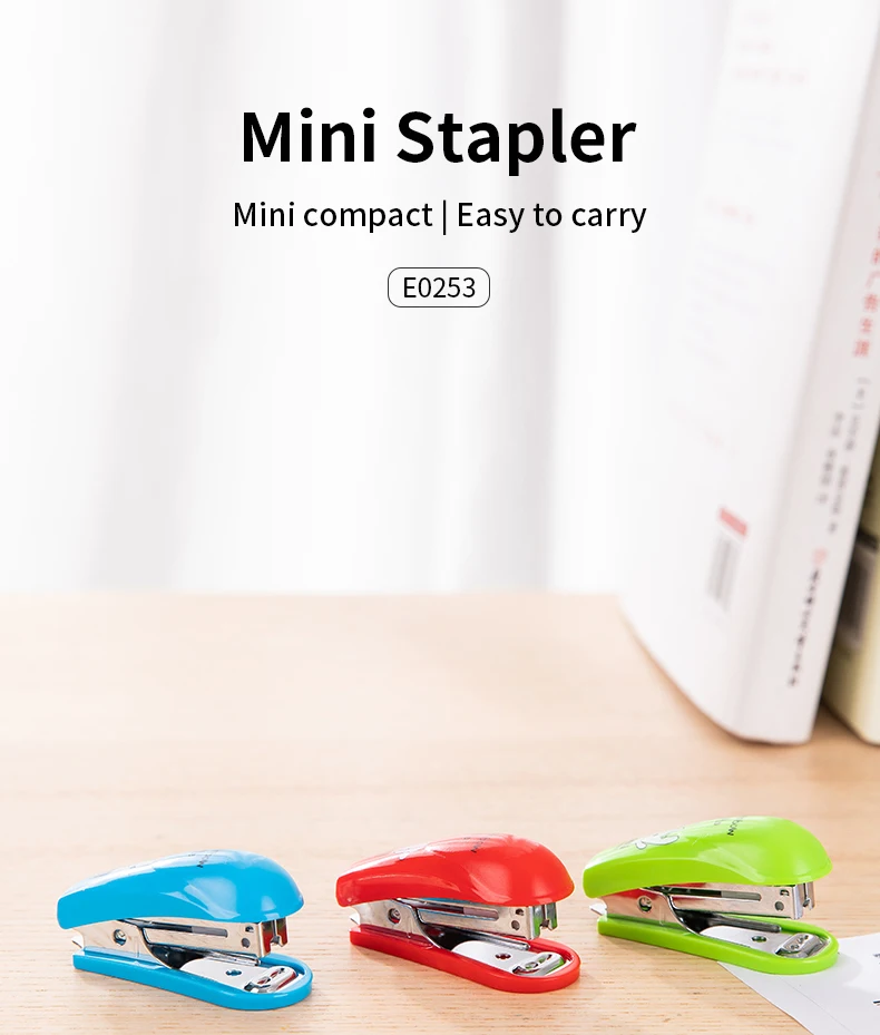 Deli E0253 Mini Stapler Set - Cute, High Quality Office Stapler