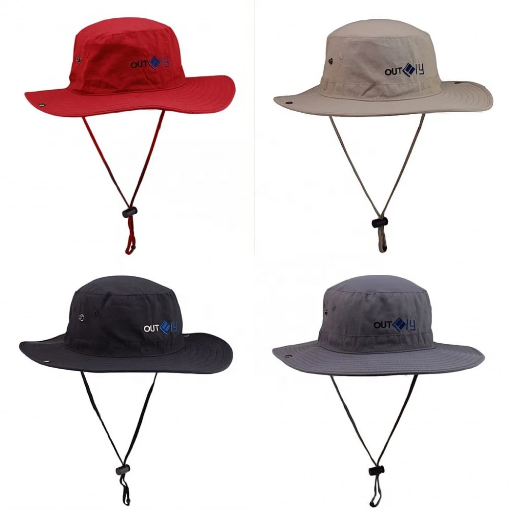 Cheap Foldable Quality Big Brim Plain boonie hat Cotton Custom Bucket ...