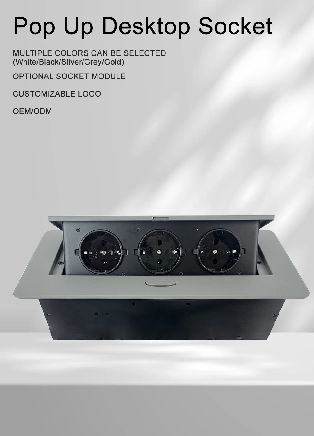 Concealed Pop Up Desktop Socket Hidden Outlet For Eu Furniture ...