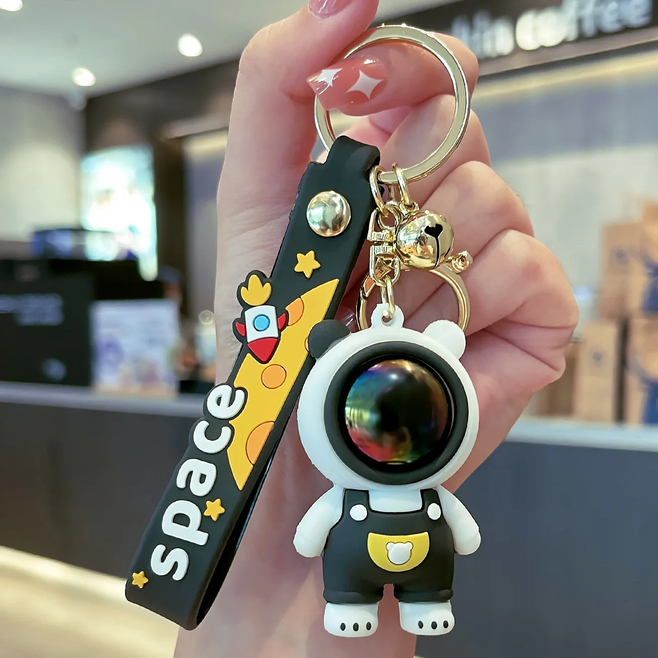 3d Pvc Keychain Kawaii Cute Cartoon Keyring Teddy Bear Key Chain Boy ...