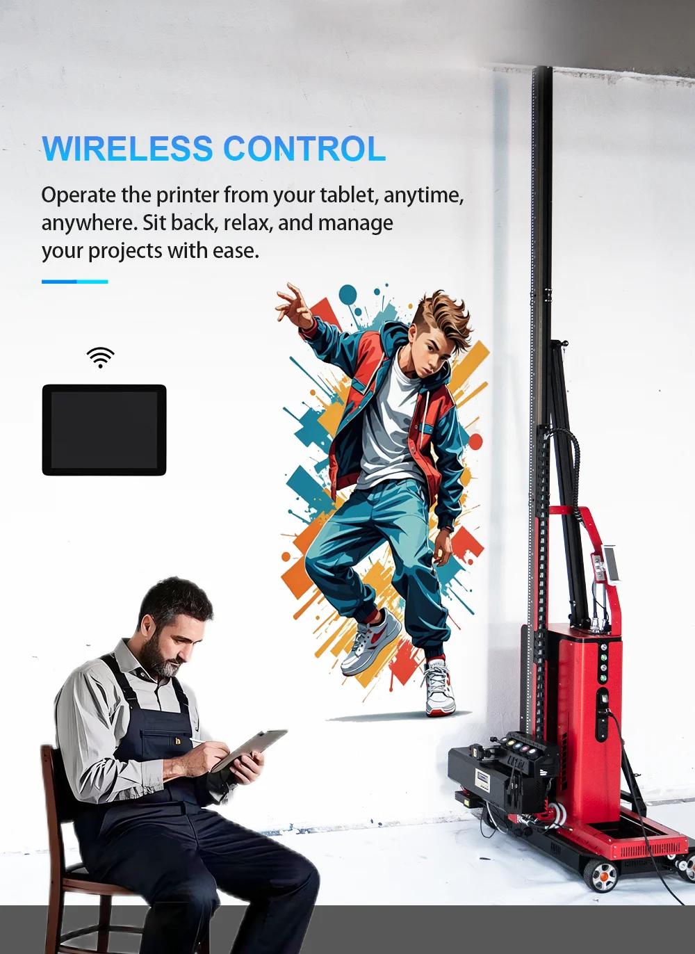 New Arrival Automatic 3d Wall Painting Decor Vertical Mural Wall ...