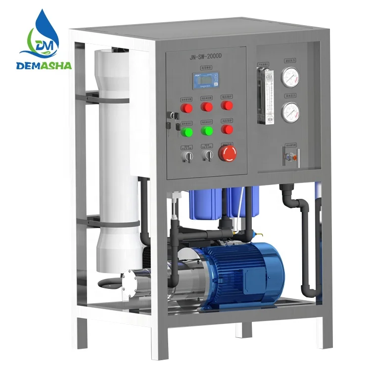 DMS Salt Water Desalination 2T Sea water Treatment System Reverse ...