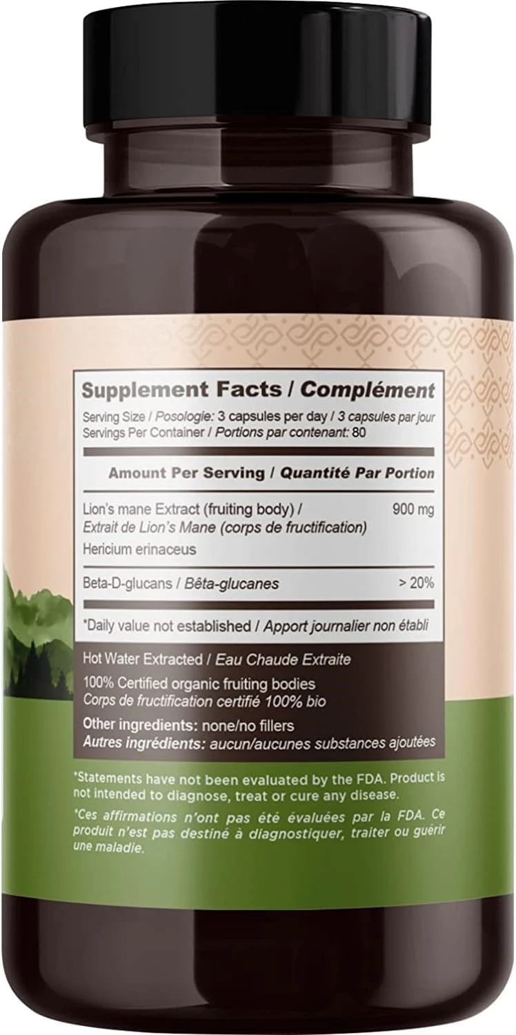 Oem Hericium Erinaceus Lions Mane Mushroom Capsules 500mg Lions Mane ...